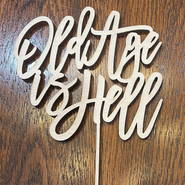 Personalized Cake Topper, Custom Text Cake Topper, Gold Cake Topper ...