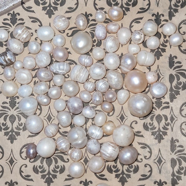3-15mm Rough Pearls, Loose Freshwater Pearls, Assorted Size, Raw Pearl ...