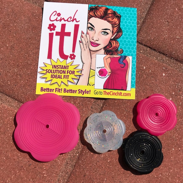 Cinch It! 3-pack Clips - Hidden No-sew Style for Dresses, Tshirts ...