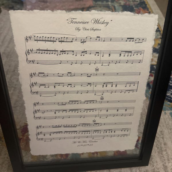 Custom Wedding Vows, Song Lyrics, Bible Verse, or Poem Print on ...