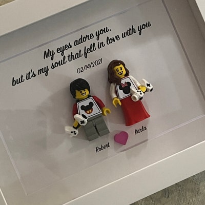 Personalized Mini Me Minifigure Frame. for up to 5 Figures. - Etsy