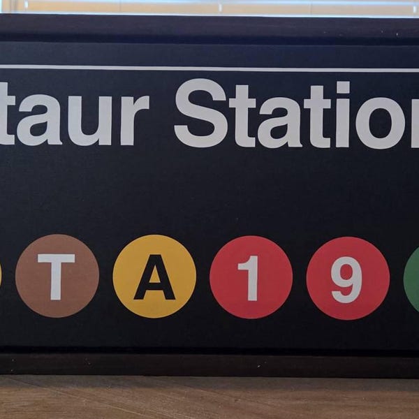 Personalized NYC Subway Sign Canvas: Custom Home Decor - Etsy