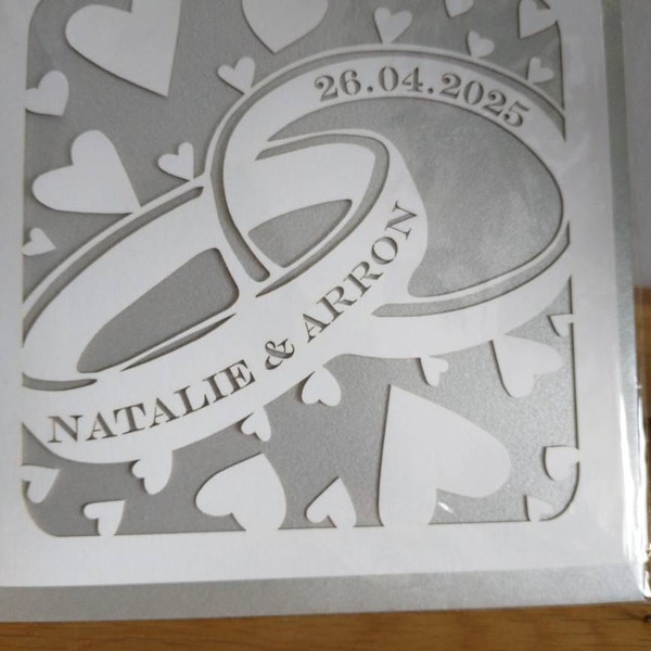 Personalised Entwined Wedding Rings Card - Etsy UK