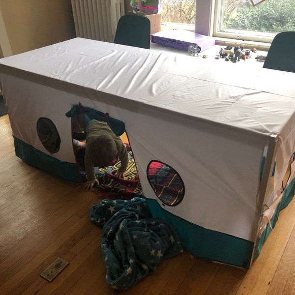 Table Play House, Playhouse, Tablecloth Play House, Play Tent, Outdoor ...