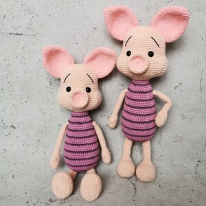 Crochet Pattern Cute Piglet PDF - Etsy