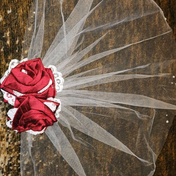 Modern Veil Short Veil Bird Cage Veil Pearl Veil Crystal Veil 7 Colors ...