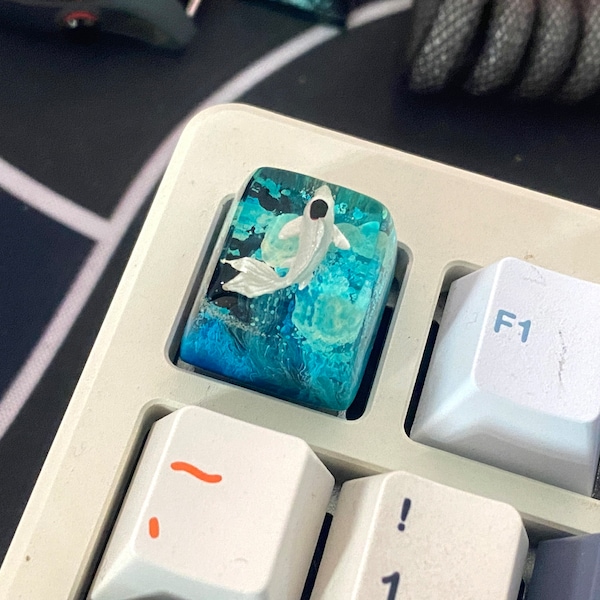Koi Keycap, Koi Fish Keycap, Custom Keycap, Artisan Keycap, Cherry Mx ...