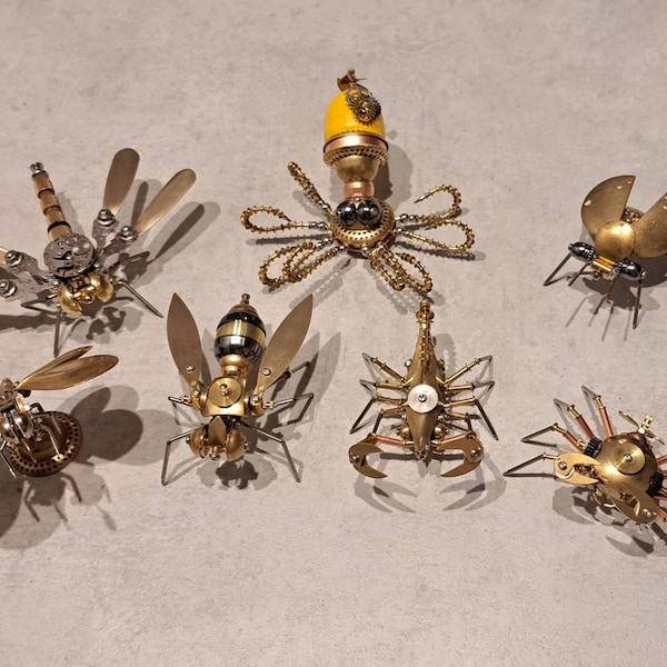 Steampunk Mechanical Clockwork Whales Steampunk Figurine Handmade ...