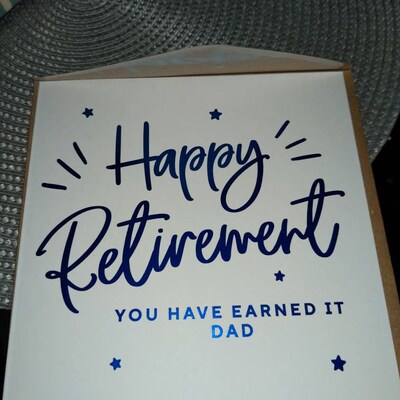 Happy Retirement Dad Card Dad Retirement Card, Goodbye Tension Hello ...