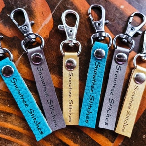 Set of 5 Personalized Zipper Name Tag Charms With Snap Hook for School ...