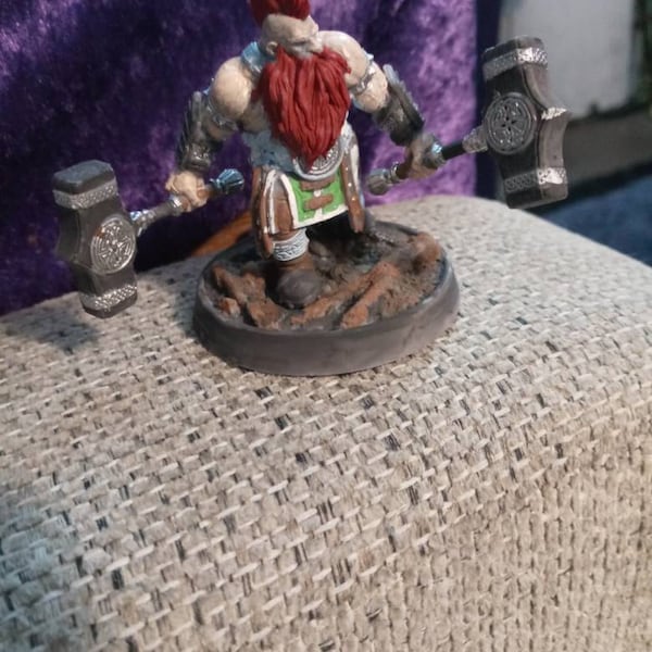 Dwarf Fighter Two Hammers Fighting Style | D & D| 5 Sizes /scale ...