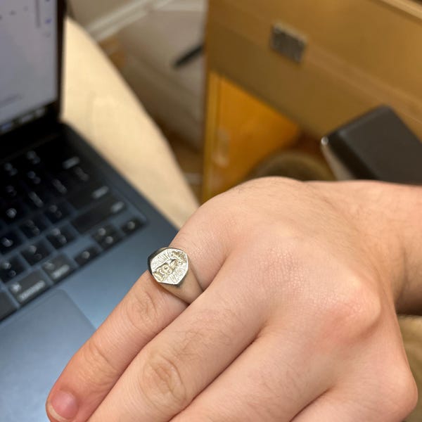 Bunny Rabbit Wax Seal Signet Ring - Etsy