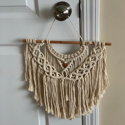 Macrame Wall Hanging,macrame Mirror Wall Hanging,bohemian Wall Decor ...