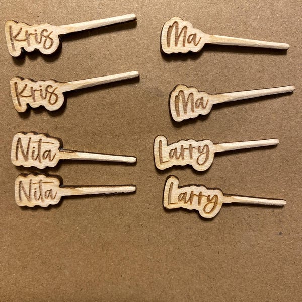 Custom Engraved Name Crib Pegs, Cribbage Pegs Game Pieces, Stocking ...