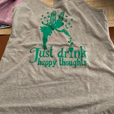 Tinkerbell Glitter Drinking Tee, Drinker Bell, Drinking Around the ...