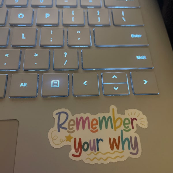 Colorful Vinyl Sticker, Inspirational Quote Decal, Motivational ...