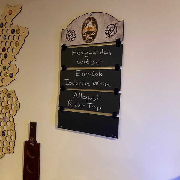 Custom Beer Menu Board Chalkboard | Personalized Menu Board ...