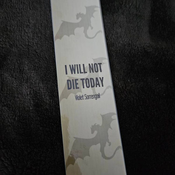 Fourth Wing Inspired Bookmark | Laminated | Iron Flame | Dragon ...