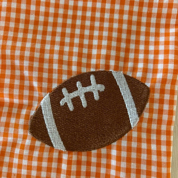 Mini Fill Stitch Football College Machine Embroidery Instant Digital ...