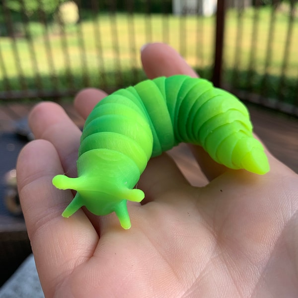 Color Changing 3D Printed Slug | Desk Fidget Toy - Etsy