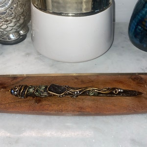 Magic Wand Black Tourmaline Crow's Skull Wand With BOX - Etsy