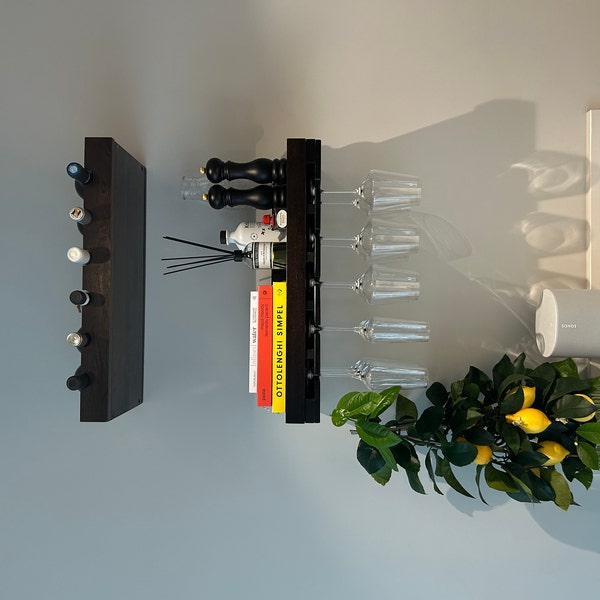 Wall Luxury Modern Rack, Long Wall-mounted Wooden Entryway Rack, Living ...