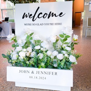 DIY Tutorial Flower Box Welcome Sign Polaroid Style Downloadable Pdf - Etsy