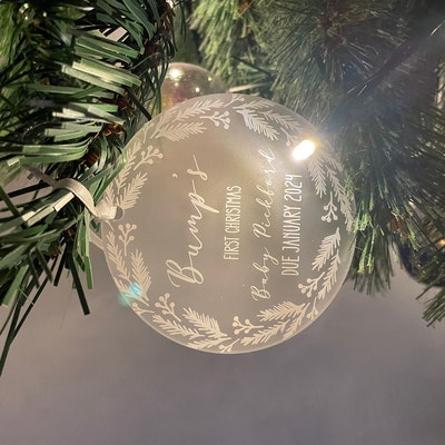 First Christmas Bump Decoration, Bump Ornament Gift, Pregnancy Baby ...