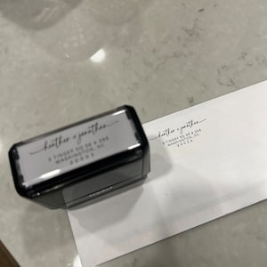 Return Address Stamp Self Inking Address Stamp Personalized - Etsy