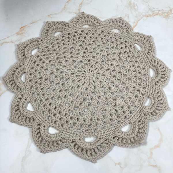Crochet Doily Placemats Handmade Crochet Home Decor Table Linen Dining ...