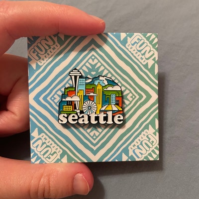 Seattle Enamel Lapel Pin - Etsy