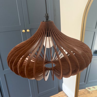 Wooden Ceiling Lightwood Pendant Lightpendant - Etsy UK