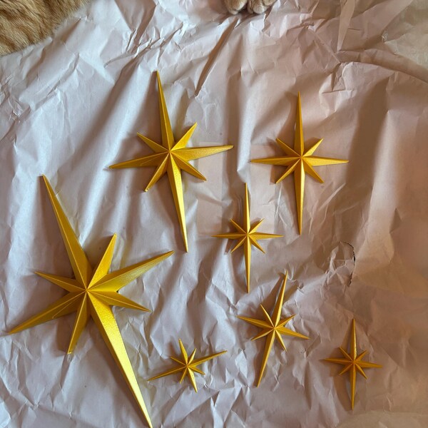 Mid Century Starburst Magnet, Atomic Starburst, Star, Kitchen, MCM ...