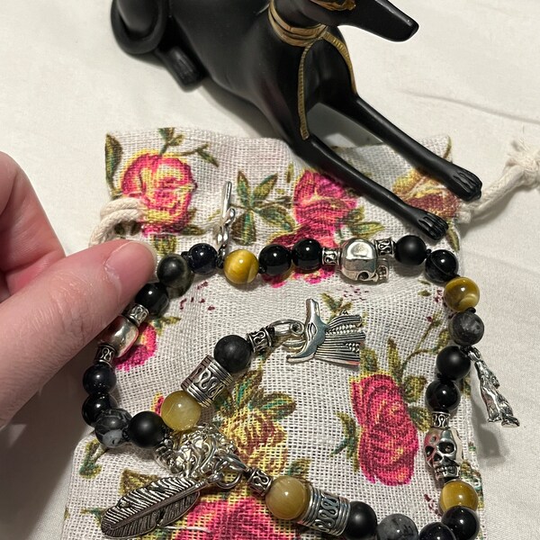 Anubis Prayer Beads, Pagan Prayer Beads, Egyptian Mythology, Anubis ...