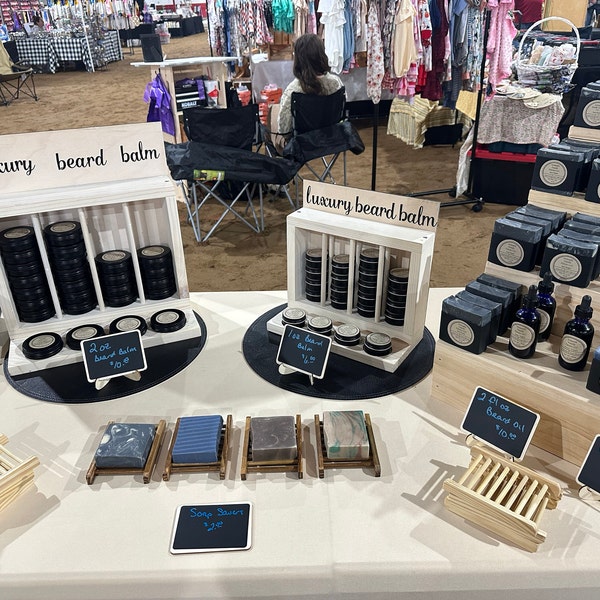 1 Oz Tin Display / 2 1/8" Tin Display / Solid Cologne Display / Lips ...