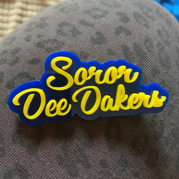 Customizable "soror" Lapel Pin - Etsy