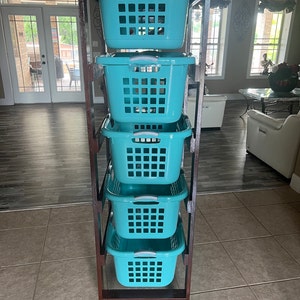6 Tier Laundry Basket Tower - Etsy