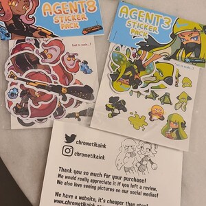 Splatoon Great Zapfish and Mini Zapfish Sticker Bundle - Etsy