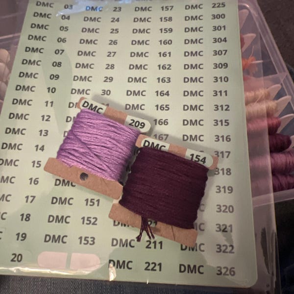 DMC Thread Labels - Organize Your Bobbins With Large Font Number ...