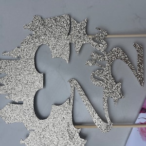 Personalised Custom Glitter Cake Topper Happy 15th Birthday Ian Fifteen ...