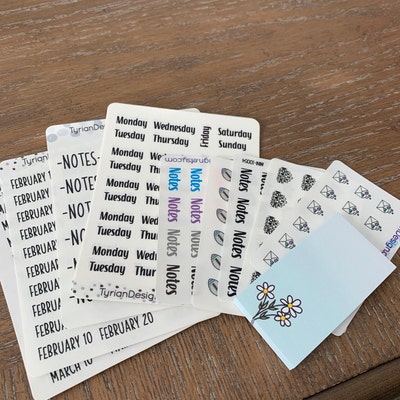 Appointment With Time Sticker for Planners and Journals. Clear or White ...