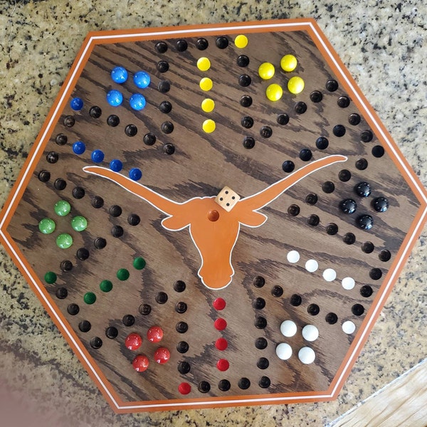 6 Player Extra Large Marble Wahoo, 1 Marble 6 Player Wahoo Board, Wahoo ...