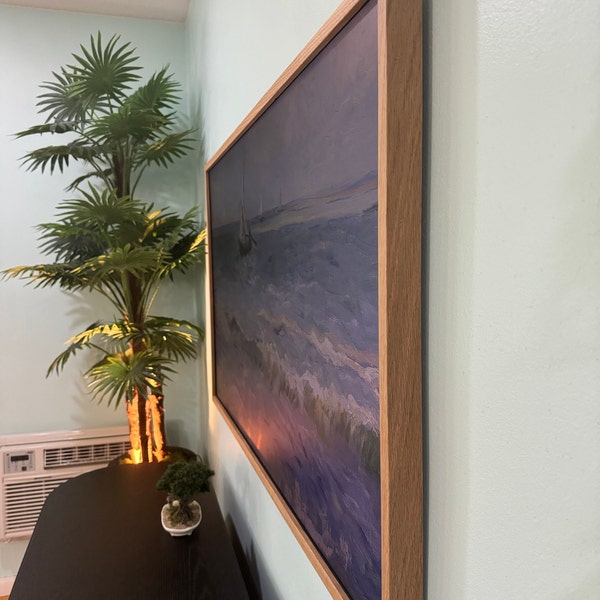 Samsung Frame TV Handmade Real Wood Bezel - 32'' Model - Etsy