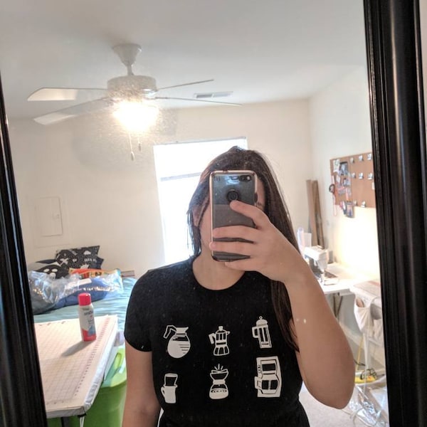 Coffee Shirt, Screen Printed T-shirt, Coffee Gift, Graphic Tee - Etsy ...