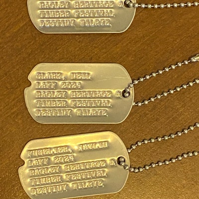 Notched Dog Tags Genuine Military Issue Stainless Steel Personalized ...