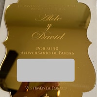 Custom Acrylic Mirror Labels, Wedding Tag, Baby Shower Tag ...