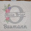 A-Z Split Flower Beautiful Monogram Machine Embroidery Alphabet Motif ...