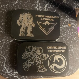 Battletech Movement Dice With Collector Tin ... Track Modifiers ...