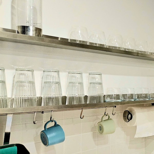 Black Picture Ledge, Metal Floating Shelf or Picture Shelf. Metal ...