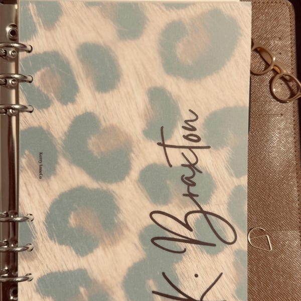 Cheetah Leopard Print Planner Binder Dashboard - Etsy